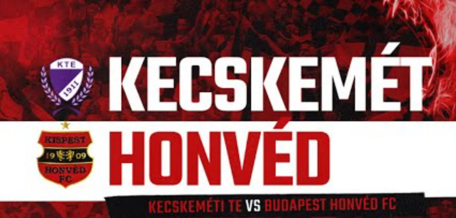 Nézd élőben: Kecskeméti TE - Budapest Honvéd - NB1, NB2, NB3 FOCI